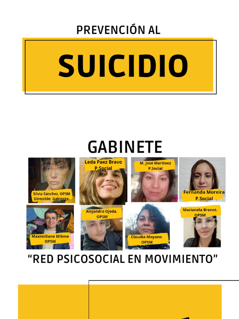 Prevención Al Suicidio | PDF | Suicidio | Trastorno depresivo mayor