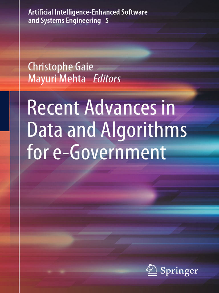 Recent Advances in Data and Algorithms For E-Government: Christophe ...