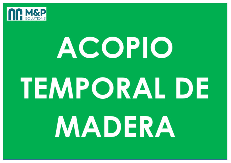 Acopio Temporal Madera | PDF