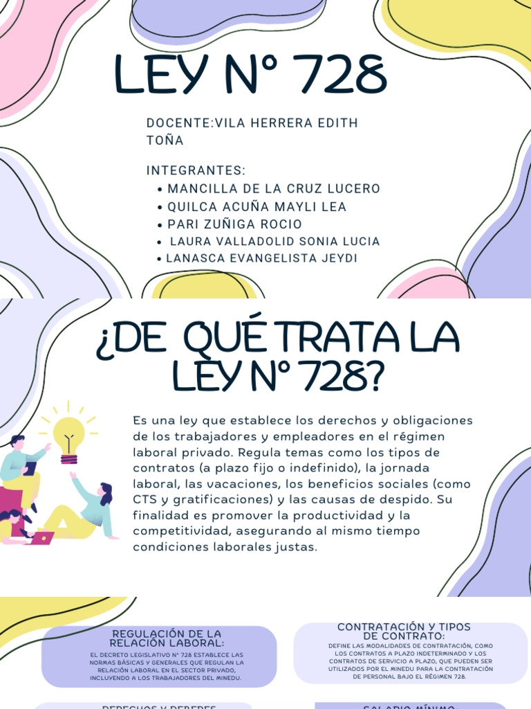 Ley 728 | PDF | Derecho laboral | Salario