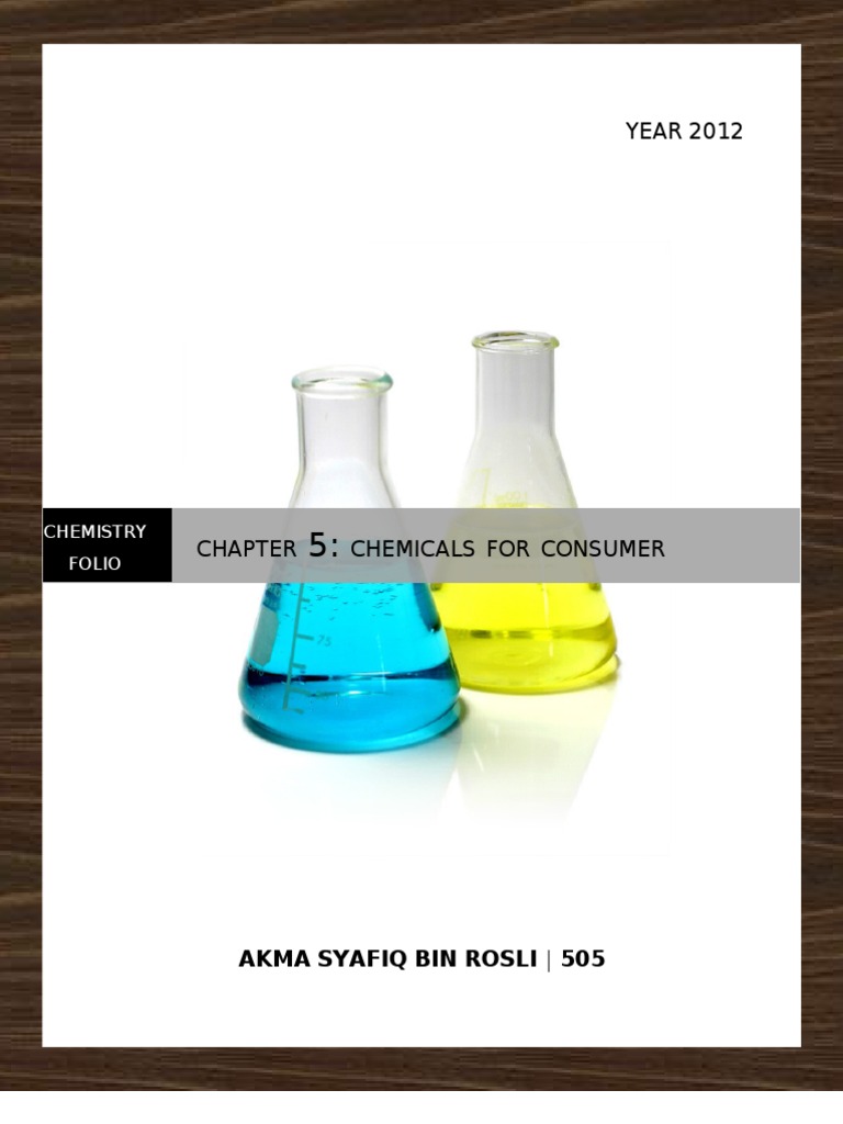 Chemistry Form 5 Chapter 5 Chemicals For Consumer | PDF | Sodium ...