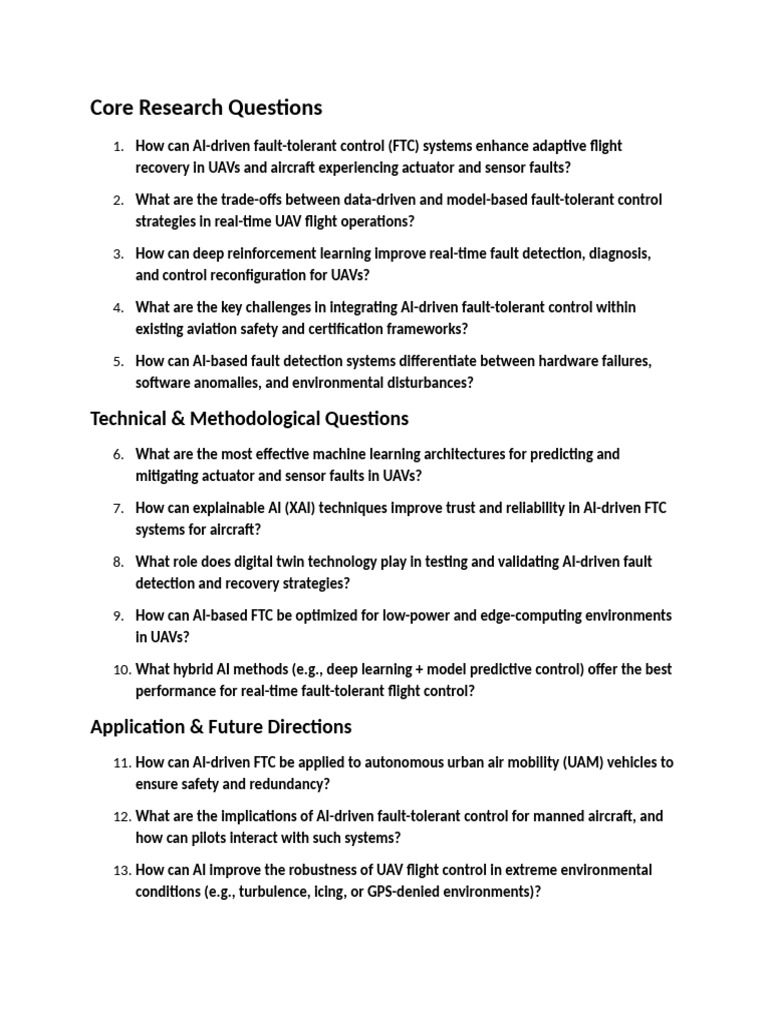 Research Questions and Methodological Question | PDF