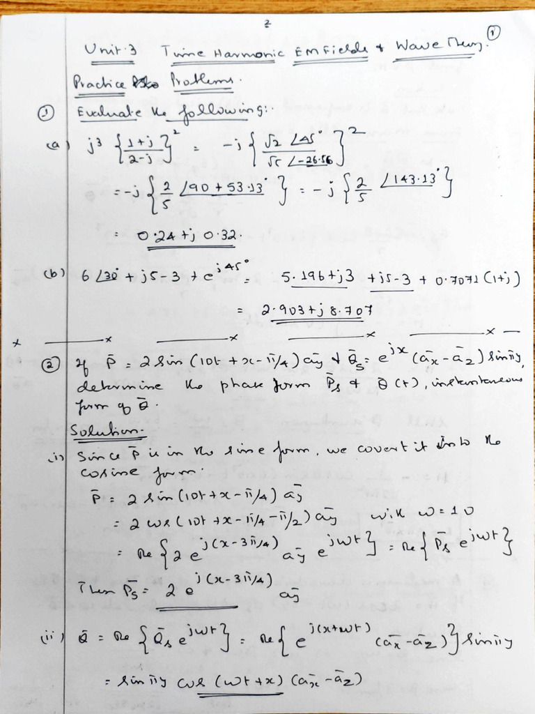 Unit - 3 - Solutions to Practice Problems_without Figure | PDF