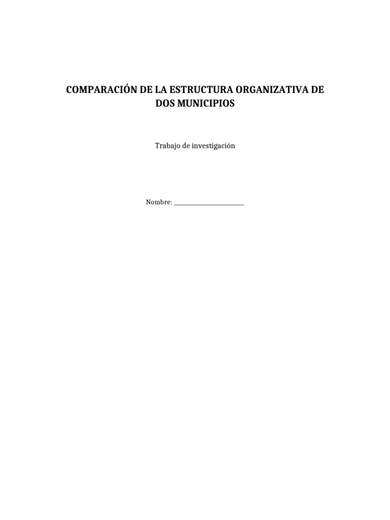 Comparacion Municipios RD | PDF