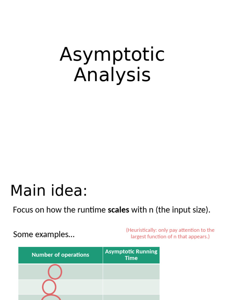 Asymptotic Analysis of Algorithm Efficiency | PDF | Mathematical Logic ...