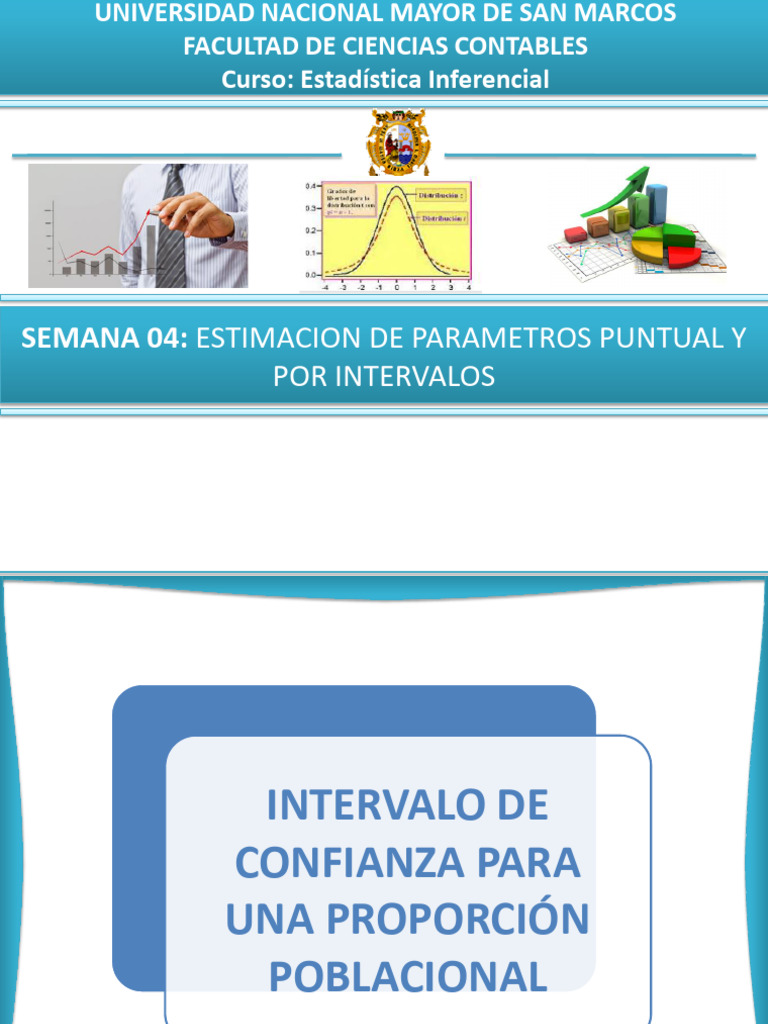 04 SEMANA - Estimacion de Parametros Puntual y Por Intervalos (1) | PDF | Teoría de la ...