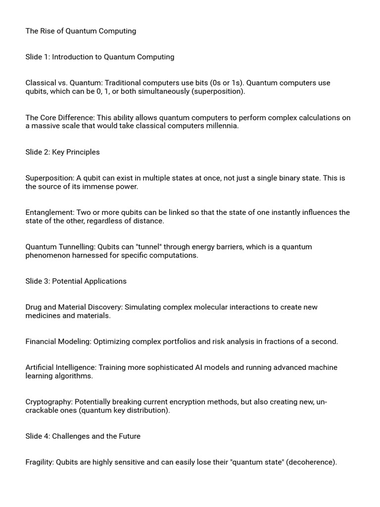 Quantum Computing | PDF