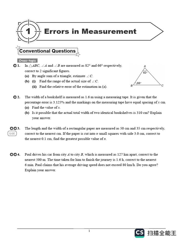 Challenging Exercise On Approximation and Error | PDF | Area | Significant Figures