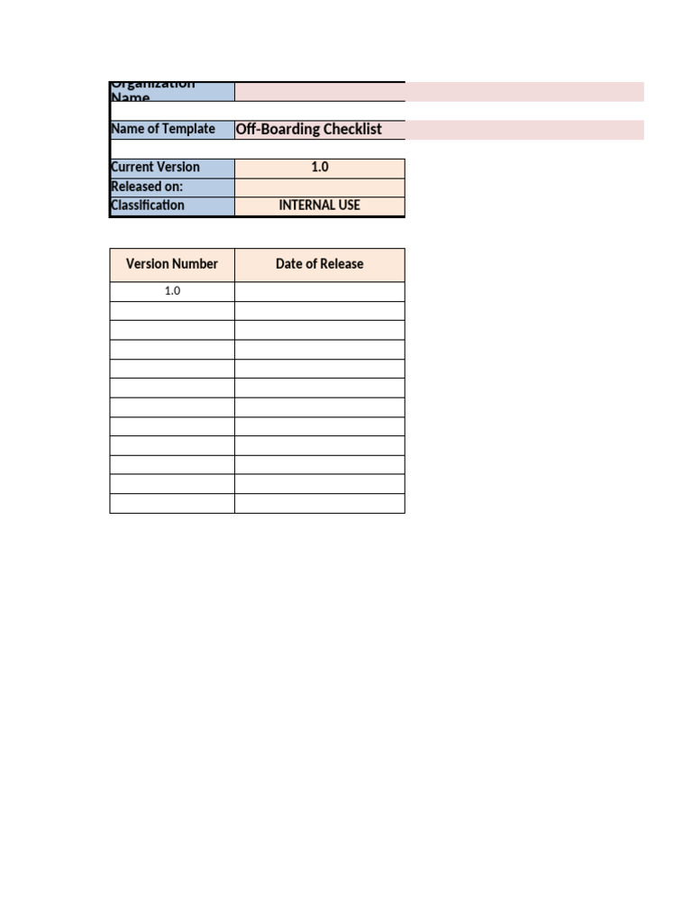 3.Template - Employee Separation CheckList Offboarding Checklist | PDF | Computing