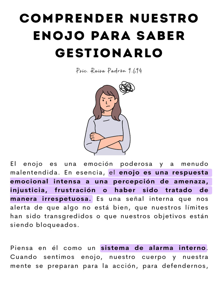 El Enojo en Nosotras | PDF | Ira | Las emociones