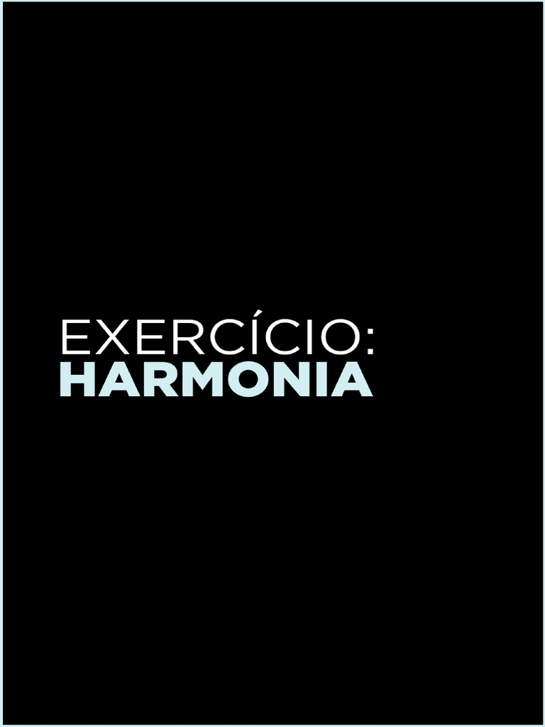 1) Exercicio Harmonia | PDF