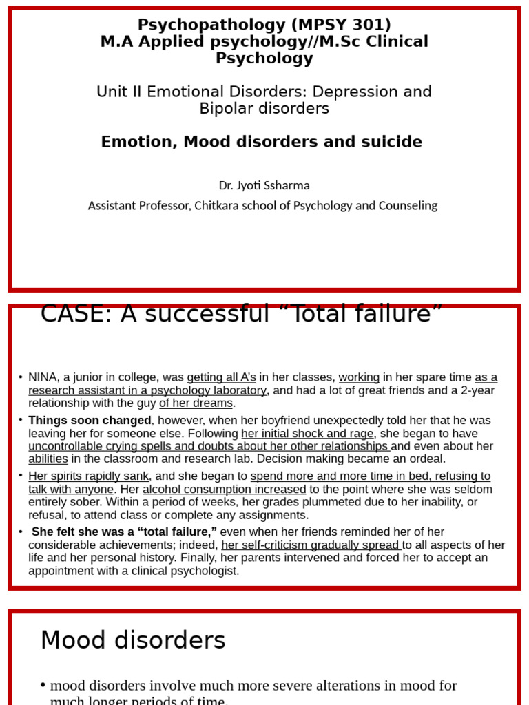 Understanding Mood Disorders: Depression & Bipolar | PDF | Major ...