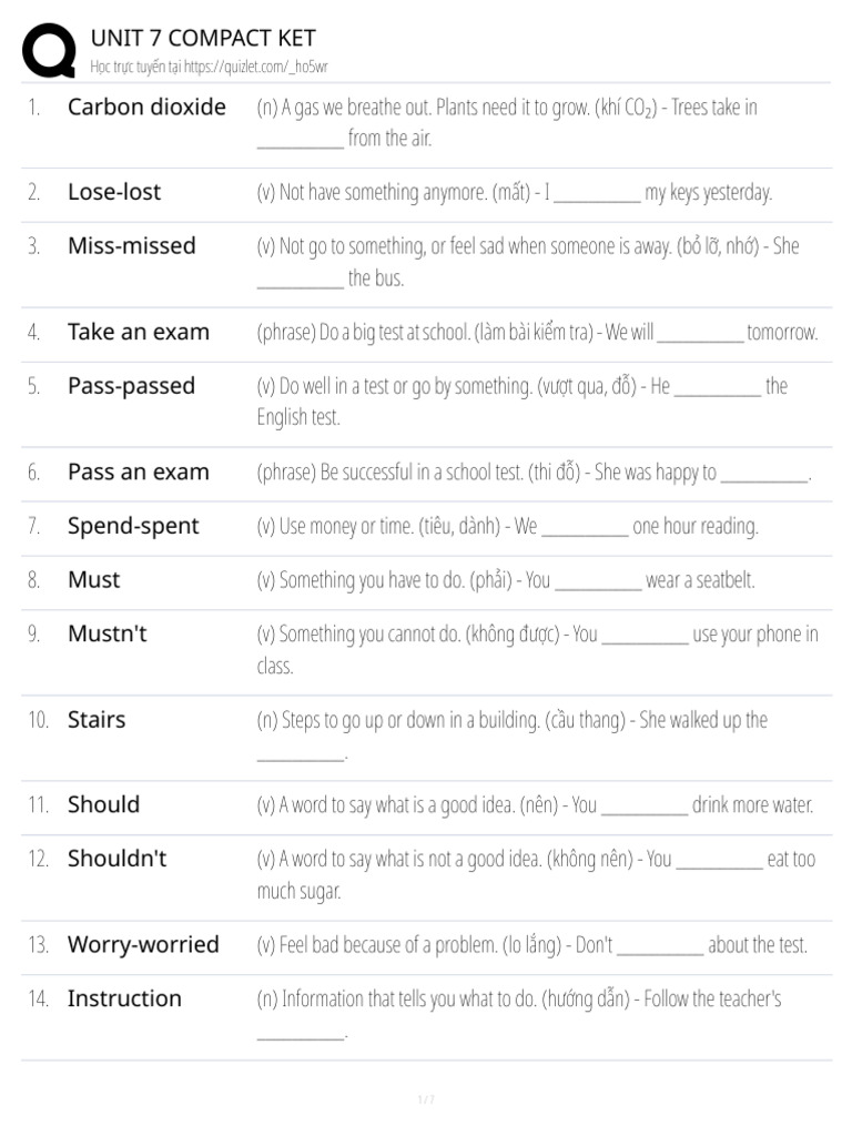 Unit 7 Compact Ket | PDF