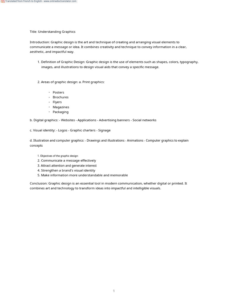 Graphisme Definition Detail - Fr.en | PDF