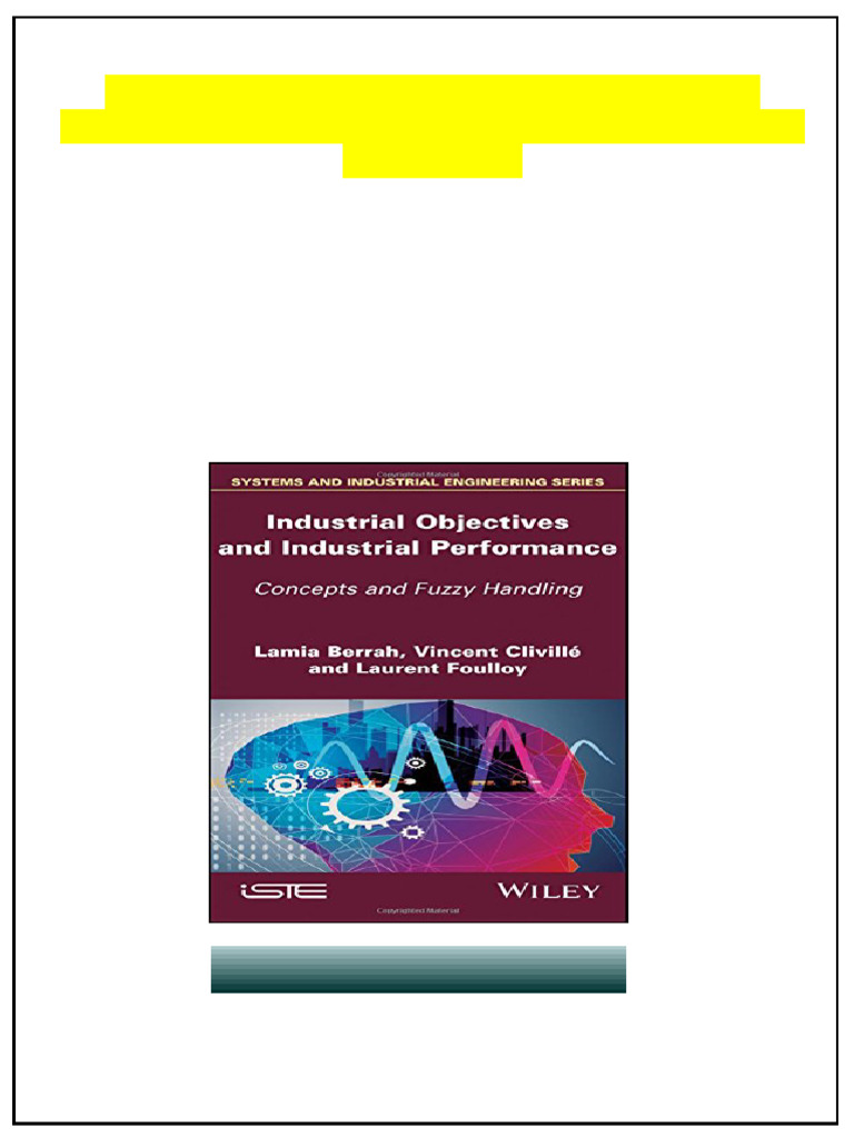 Industrial Objectives and Industrial Performance Concepts and Fuzzy ...
