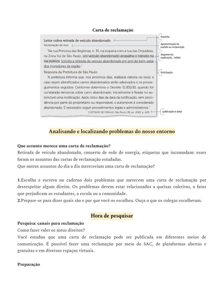 Carta de Reclamação | PDF | Proteção ao consumidor | Justiça