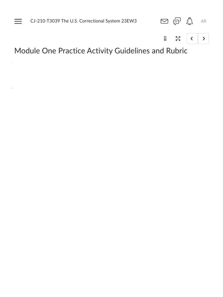 Module One Practice Activity CJ-210 | PDF | Apa Style | Citation
