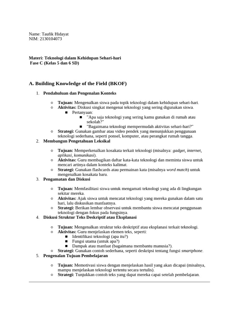 Taufik Hidayat-Sintaks pembelajaran GBII | PDF