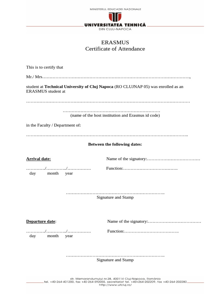 Certificate of Attendance | PDF