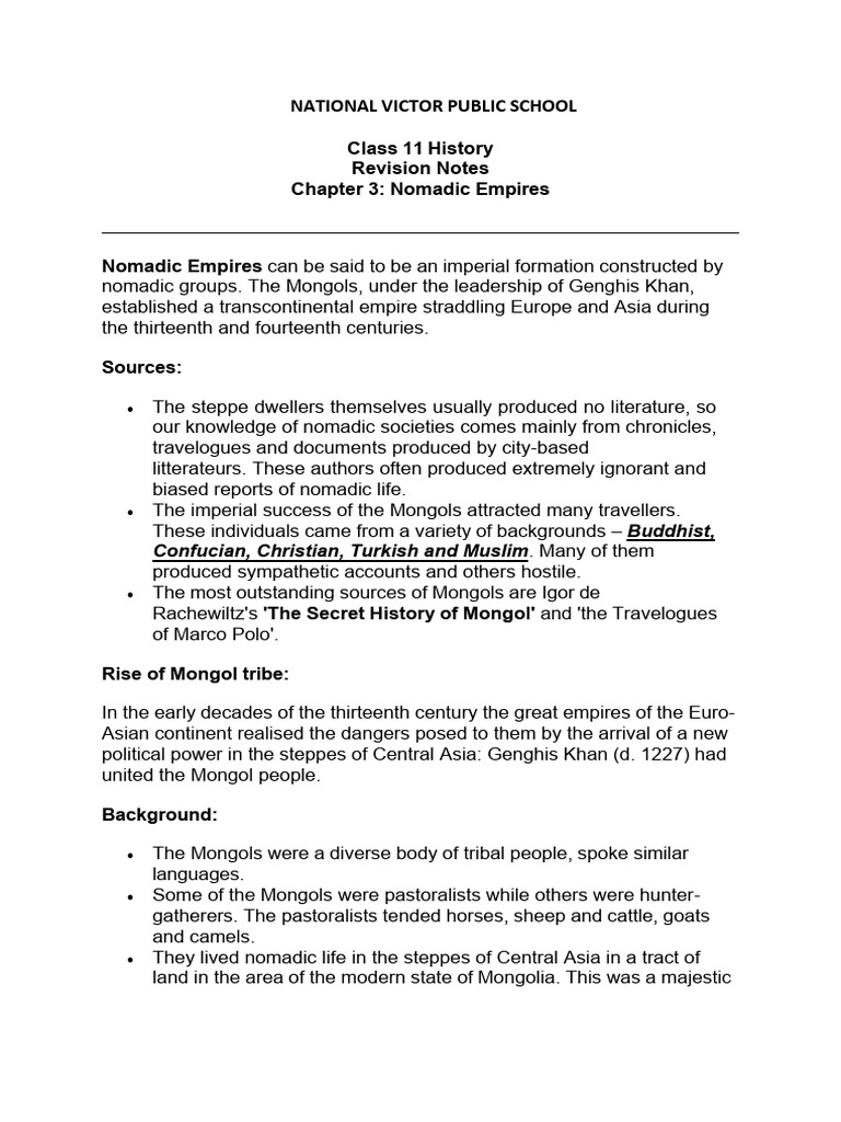 Genghis Khan and the Mongol Empire | PDF | Mongol Empire | Genghis Khan