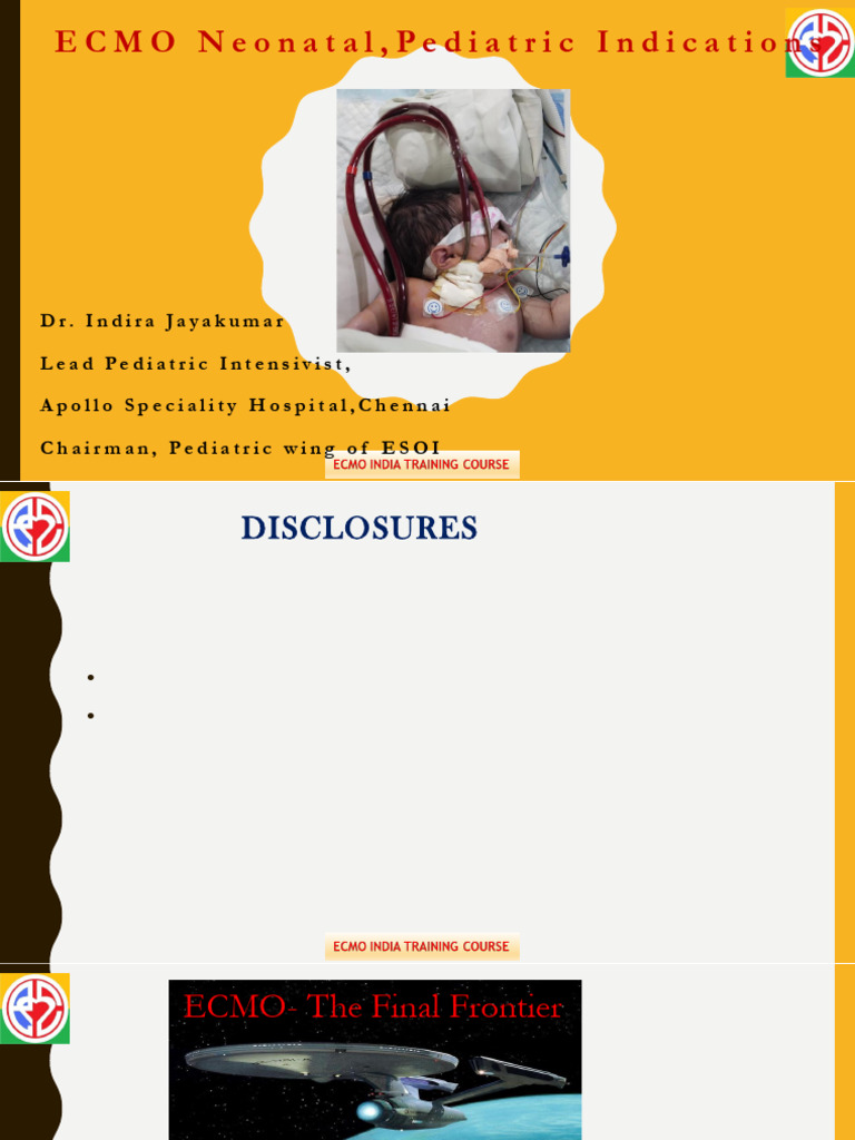 ESOI Pediatric ECMO pptx | PDF | Medical Specialties | Clinical Medicine