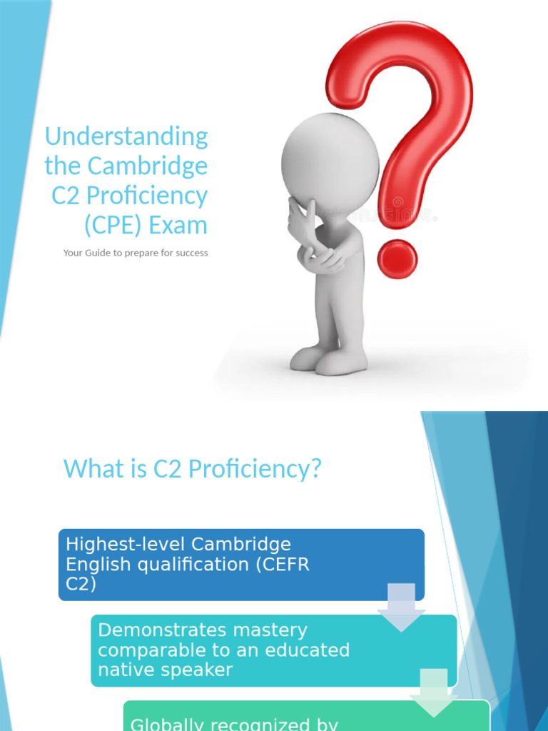 C2 Proficiency Exam Presentation Cambridge Theme | PDF | Learning ...