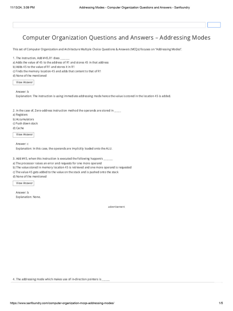 Understanding Immediate Addressing Mode | PDF | Digital Electronics ...