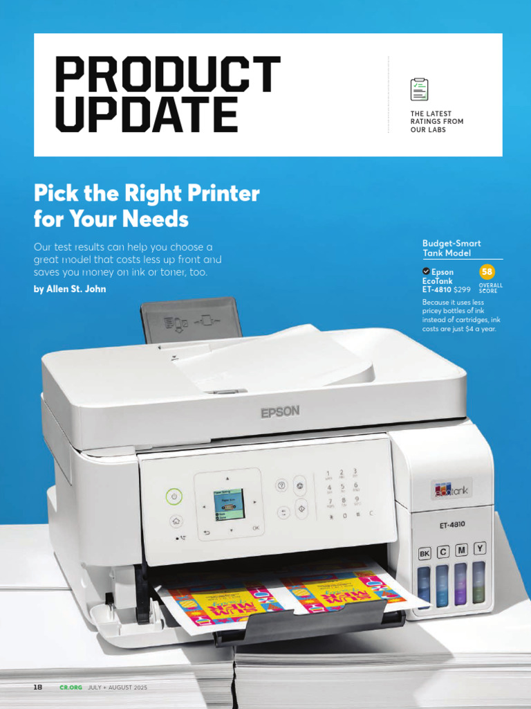 Best Home Printers 2025 Ratings | PDF | Printer (Computing) | Graphic ...