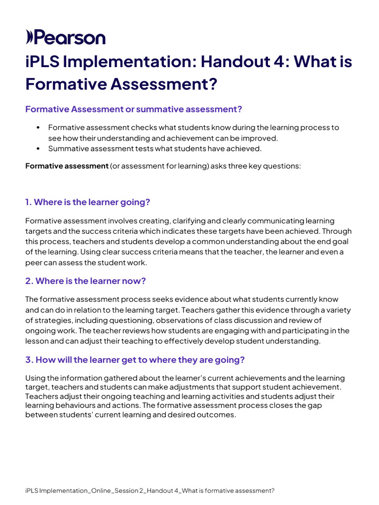 IPLS Implementation - Online - Session 2 - Handout 4 - What Is ...