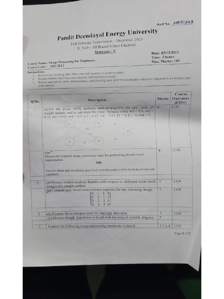 End Sem Papers | PDF
