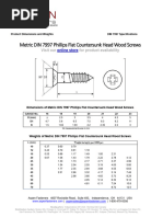 Metric DIN 7 Spec | PDF | Steel | Screw