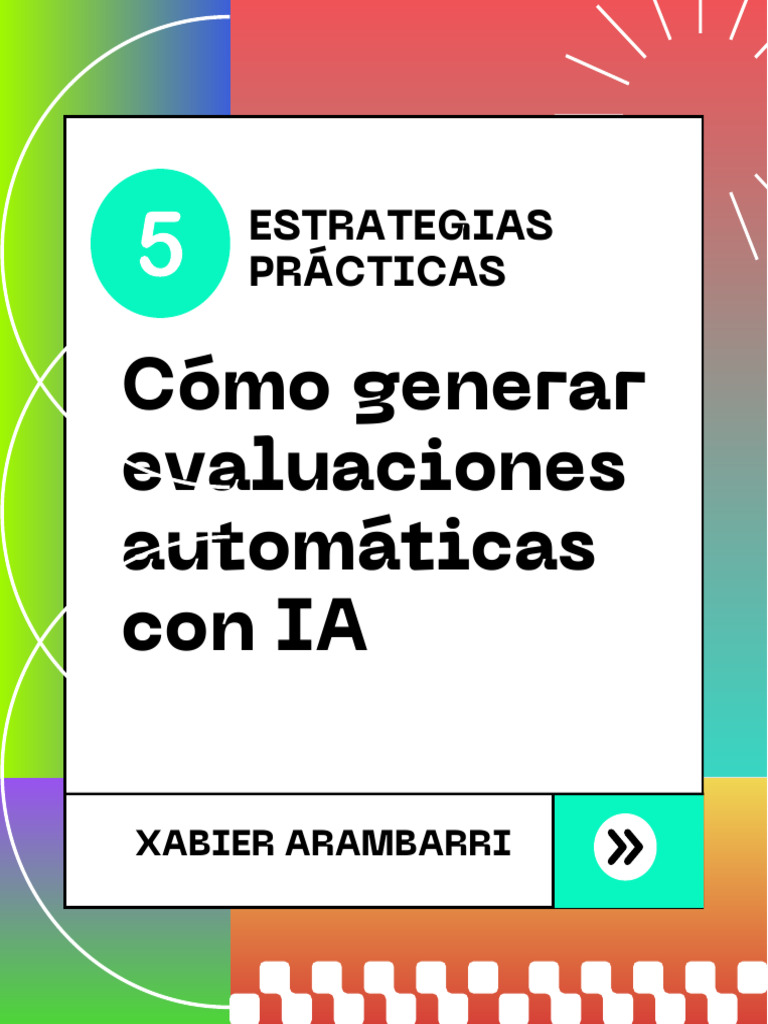 5 Estrategias PR Cticas Evaluaciones Autom Ticas Con Ia 1741096266 | PDF
