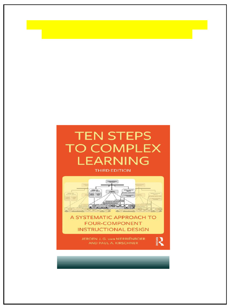 Ten steps to complex learning 3rd Edition Edition Jeroen Van ...