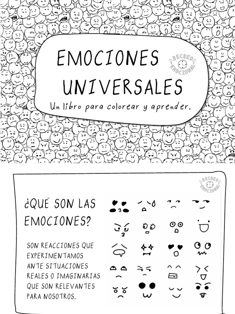 PDF Imprimible - Emociones Universales - Un Libro para Colorear y ...
