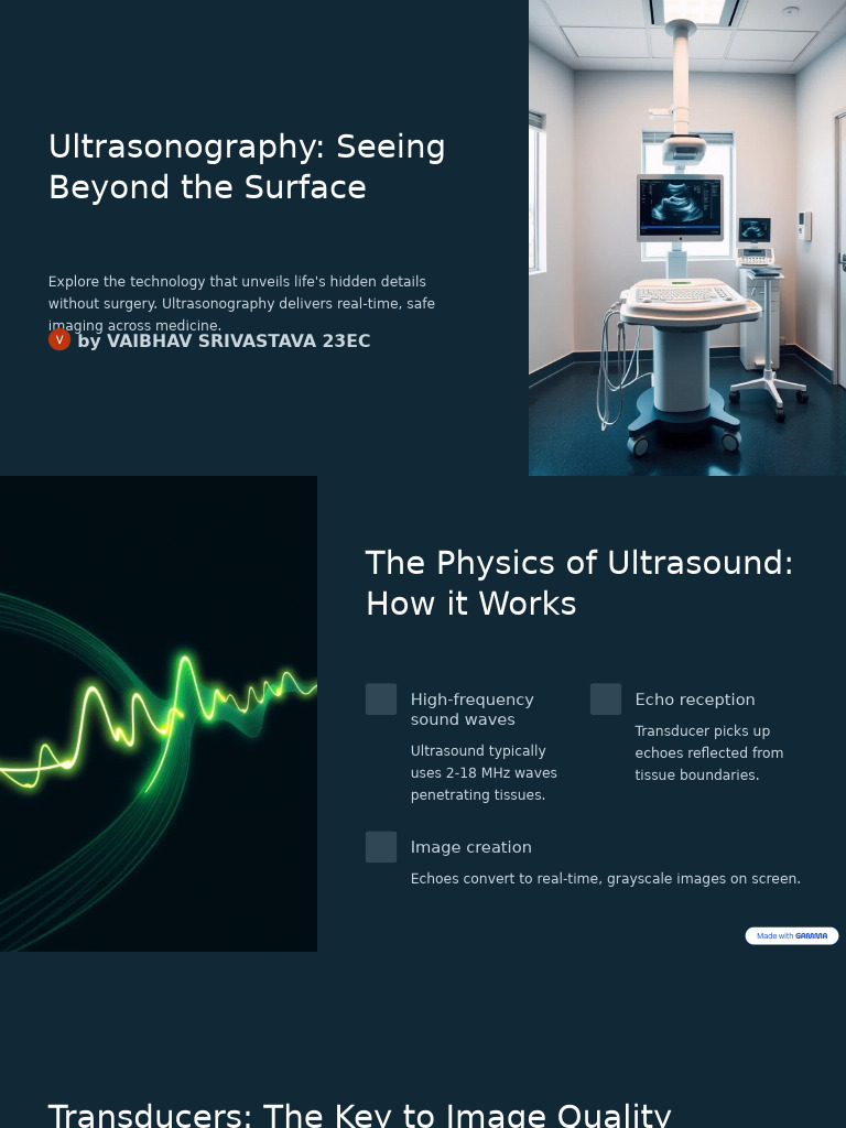 Ultrasonography: Non-Invasive Imaging Insights | PDF | Medical ...
