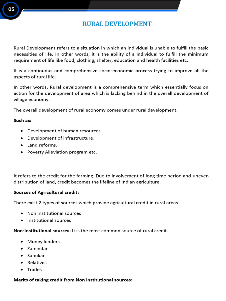 Chapter 5 Rural Development | PDF | Agriculture | Organic Farming