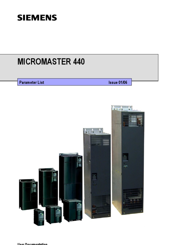MM440 Par List e | PDF | Parameter (Computer Programming) | Electric Motor