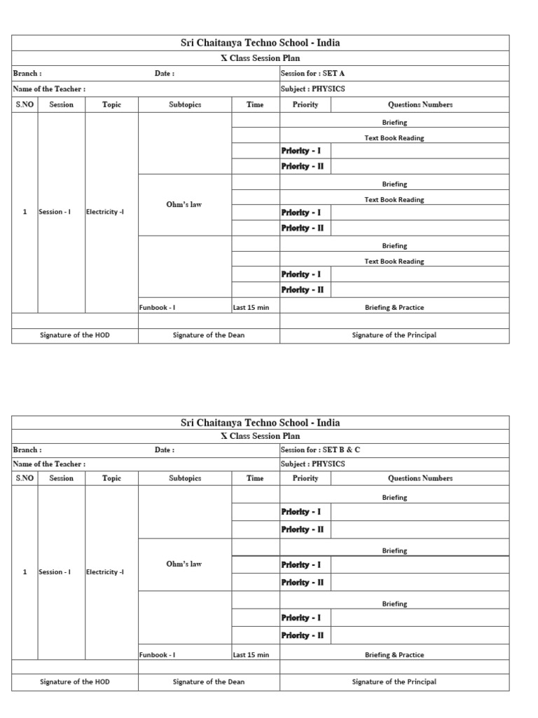 Session Plan Set - A, B, C, D Magnetic Effects of Ele - 250910 - 213047 | PDF | Magnetic Field ...
