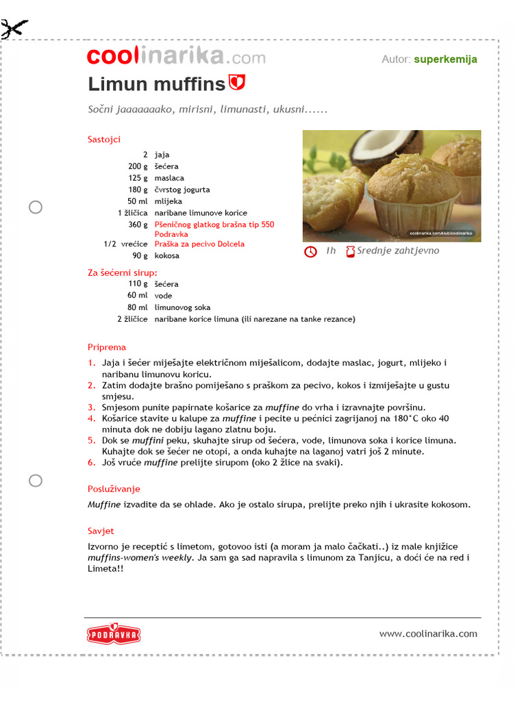 Limun Muffins | PDF