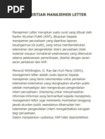 Contoh Management Letter | PDF