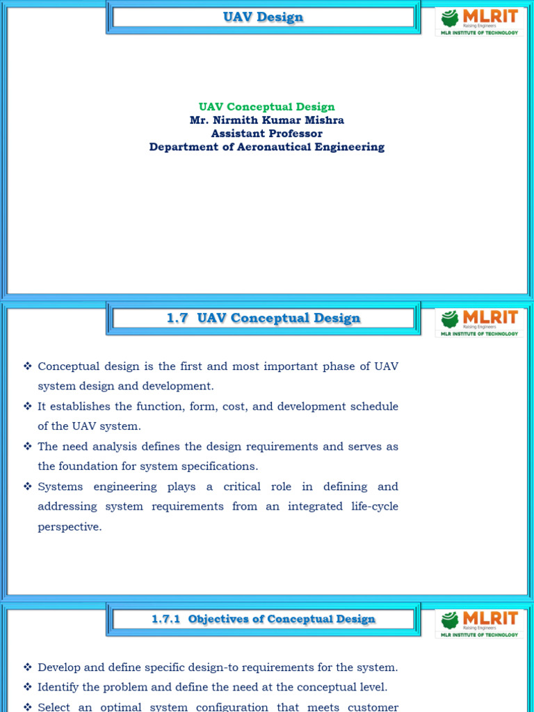 UAV Conceptual Design | PDF | Unmanned Aerial Vehicle | Empennage