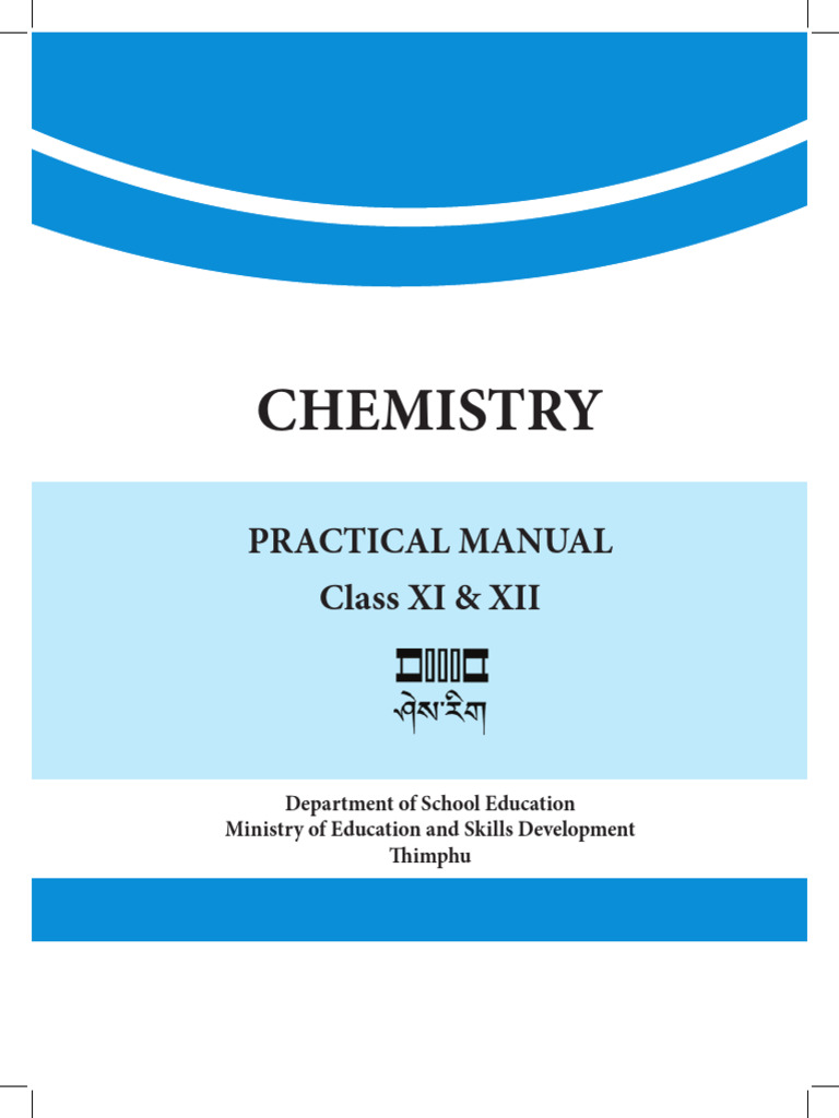 XI XII Chemistry Practical Works Manual 2024 | PDF | Science | Experiment