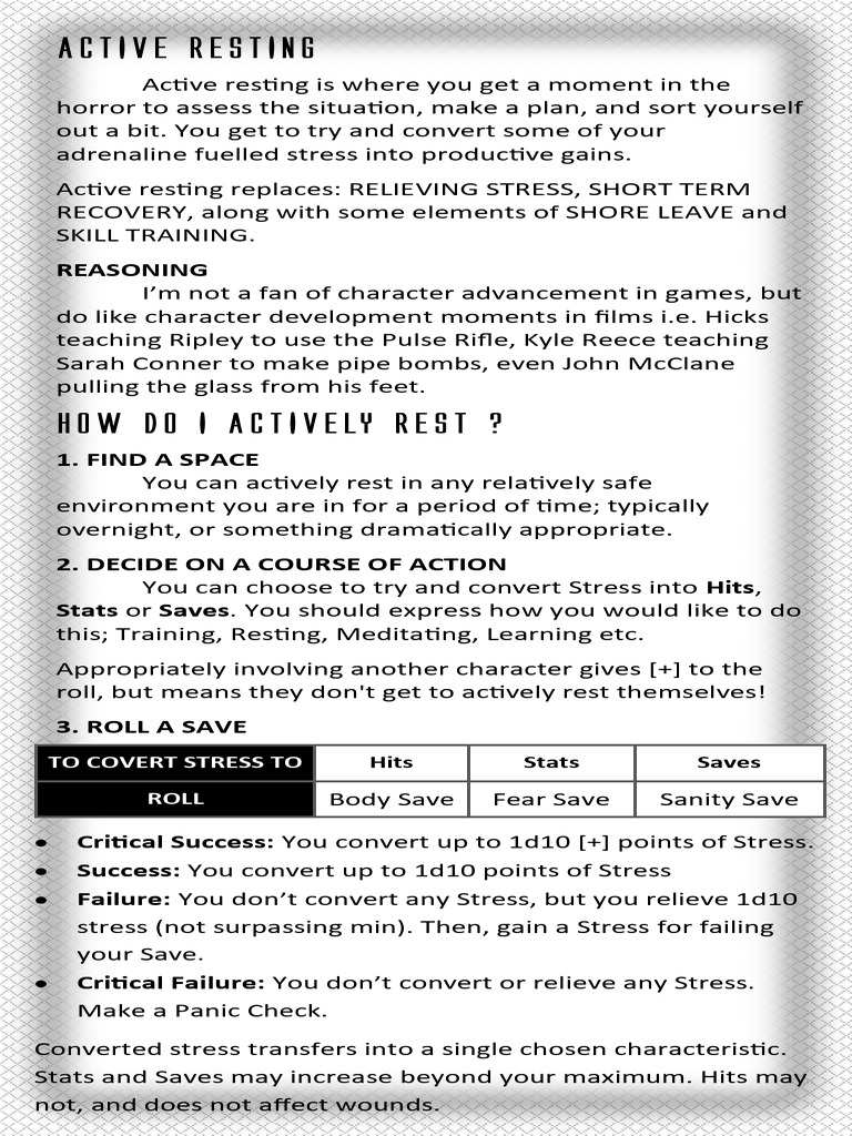 Active Resting1.3 | PDF