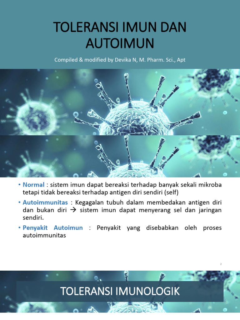 Toleransi Imun dan Penyakit Autoimun | PDF