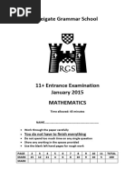 Year 5 Maths Test - Yearly Exam - Questions | PDF | Length