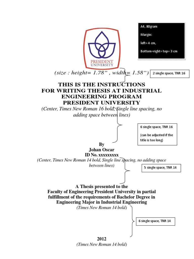 Thesis Guidelines for Industrial Engineering | PDF | Thesis | Normal ...
