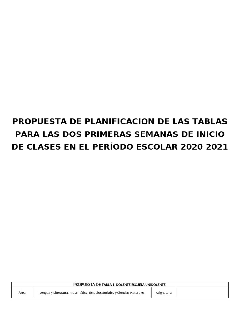Planificacion Sugerida | PDF | Sustracción | Multiplicación