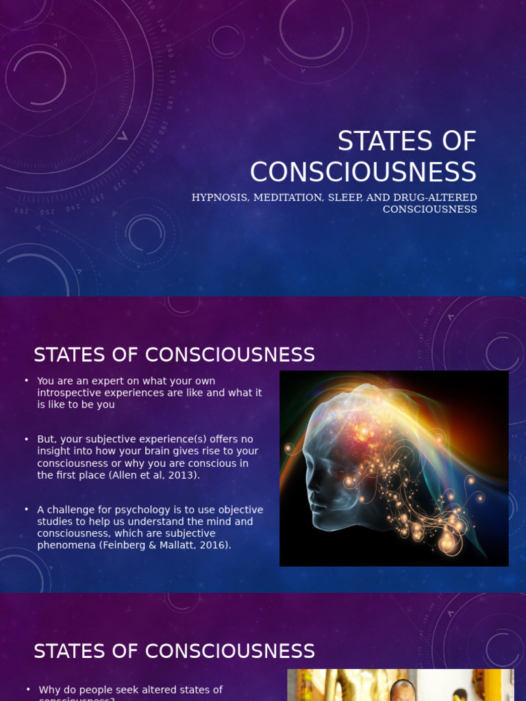 Exploring States of Consciousness | PDF | Sleep | Hypnosis