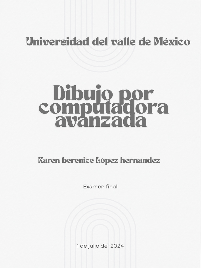 Documento A4 Portada de Proyecto Sencillo Gris | PDF