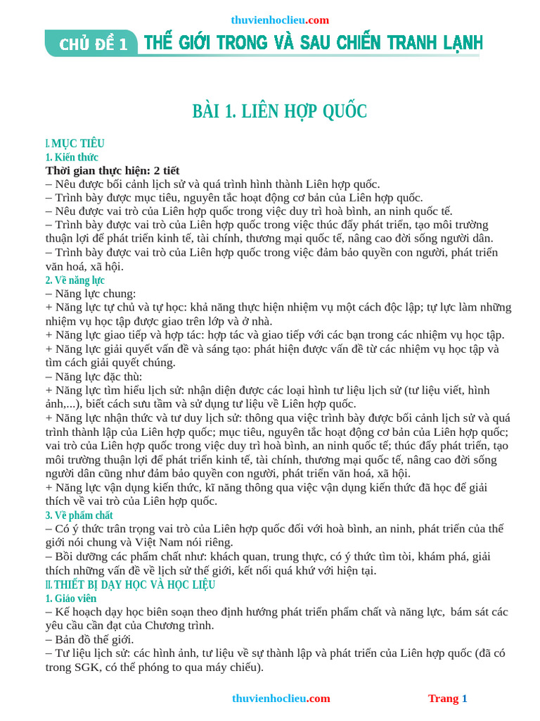 KHBD Lich Su 12 KNTT | PDF